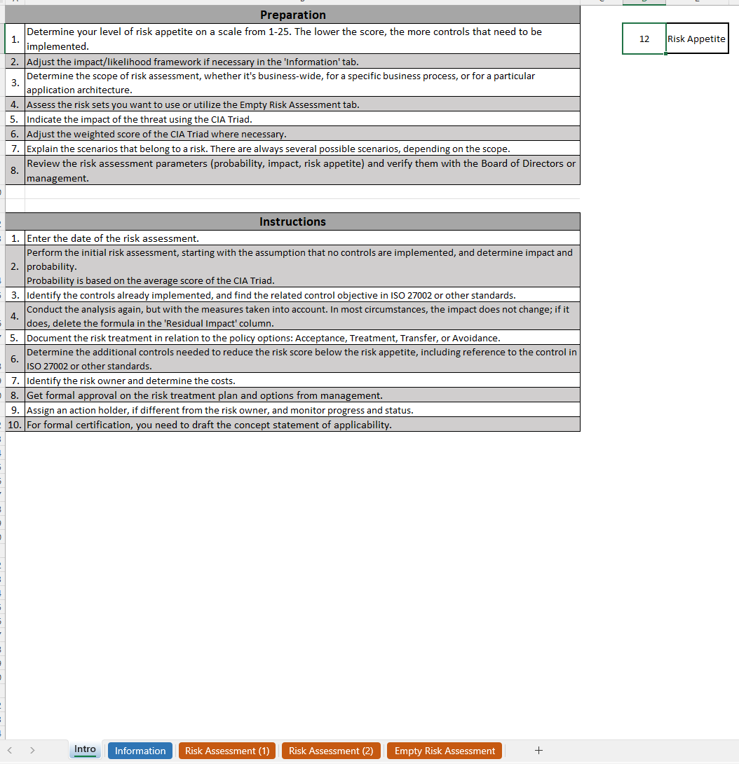Risk Assessment Template ISO 27001 Identify And Manage Risks Efficiently
