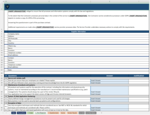 Downloadable Supplier Risk Analysis Template | Xls Format