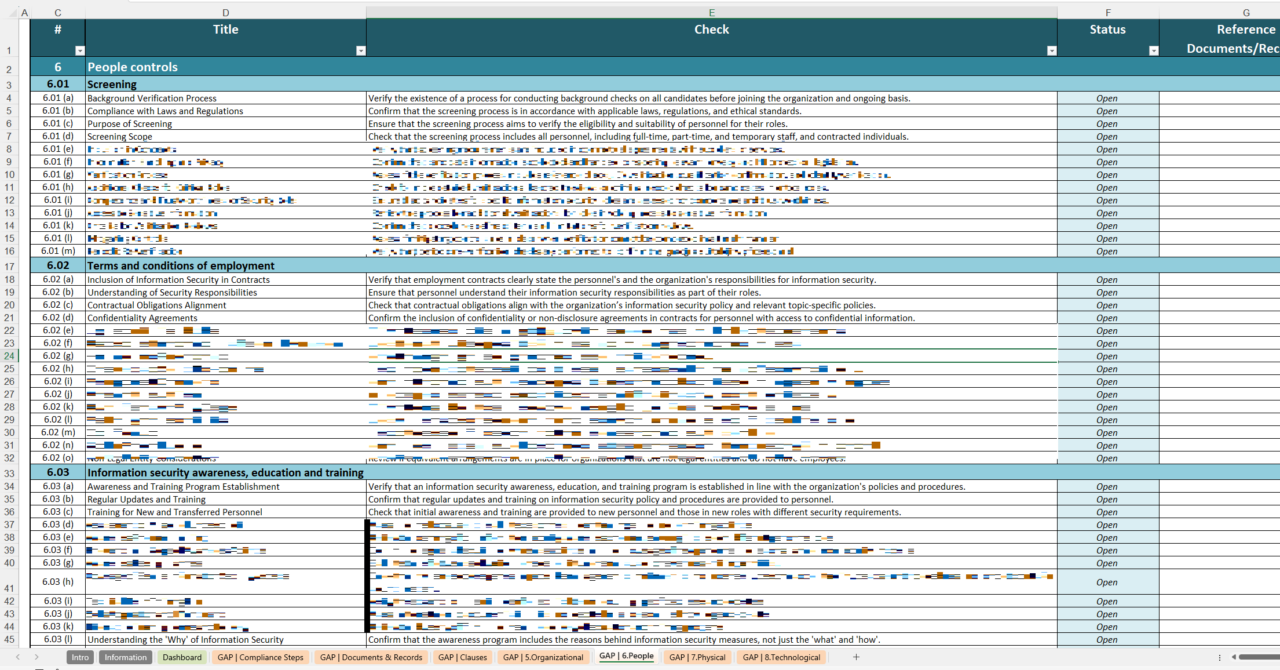 ISO 27001 Compliance Checklist | Excel-Based Template